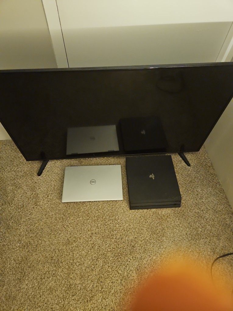 55 Inch Samsung TV. New Dell Laptop. And Ps4 System. for Sale in ...