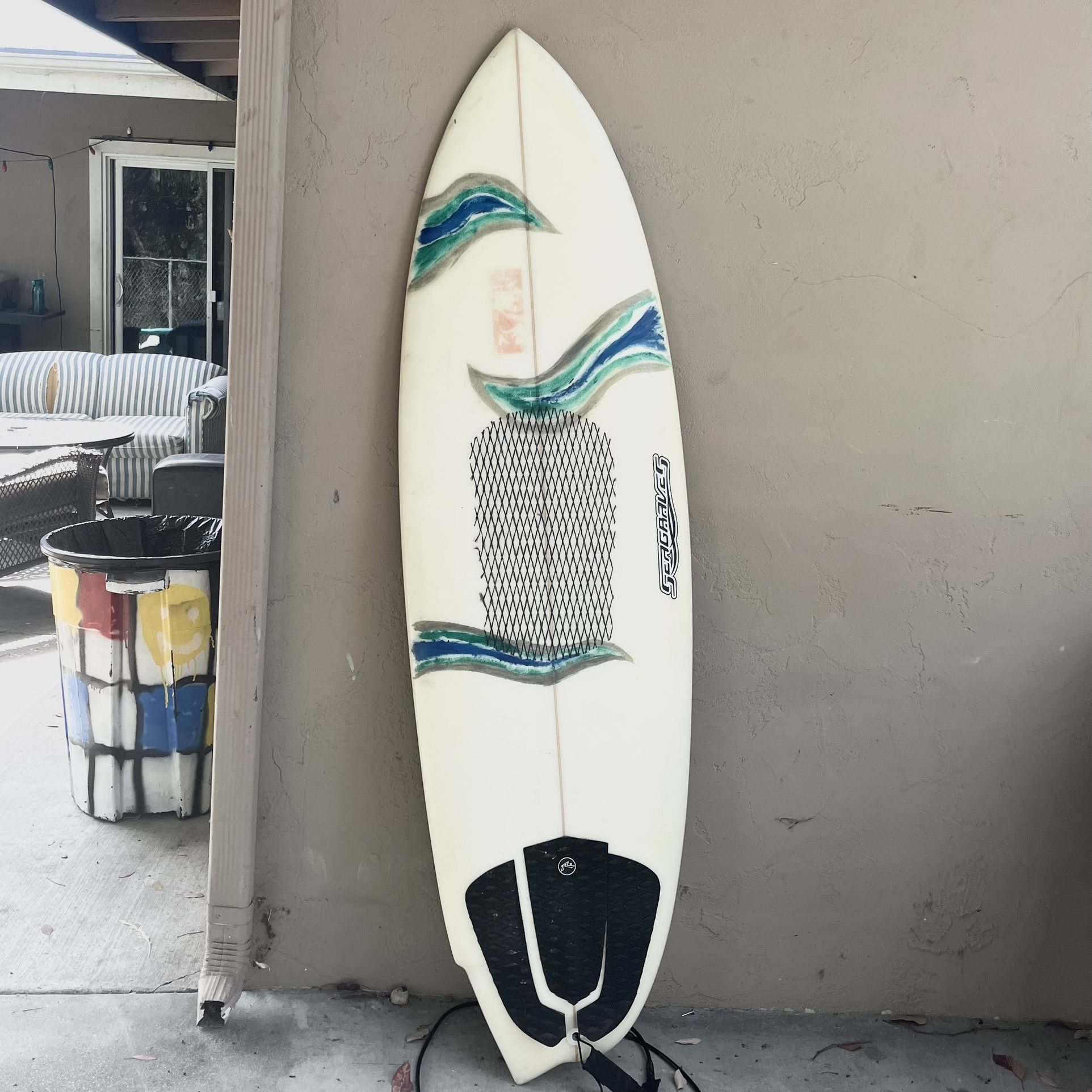 6’1 Gary Seagraves Asymmetrical Surfboard Surf Board (not Album Ryan ...
