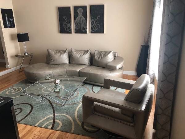 SILVER KASALA LEATHER COUCH SECTIONAL for Sale in Renton, WA - OfferUp