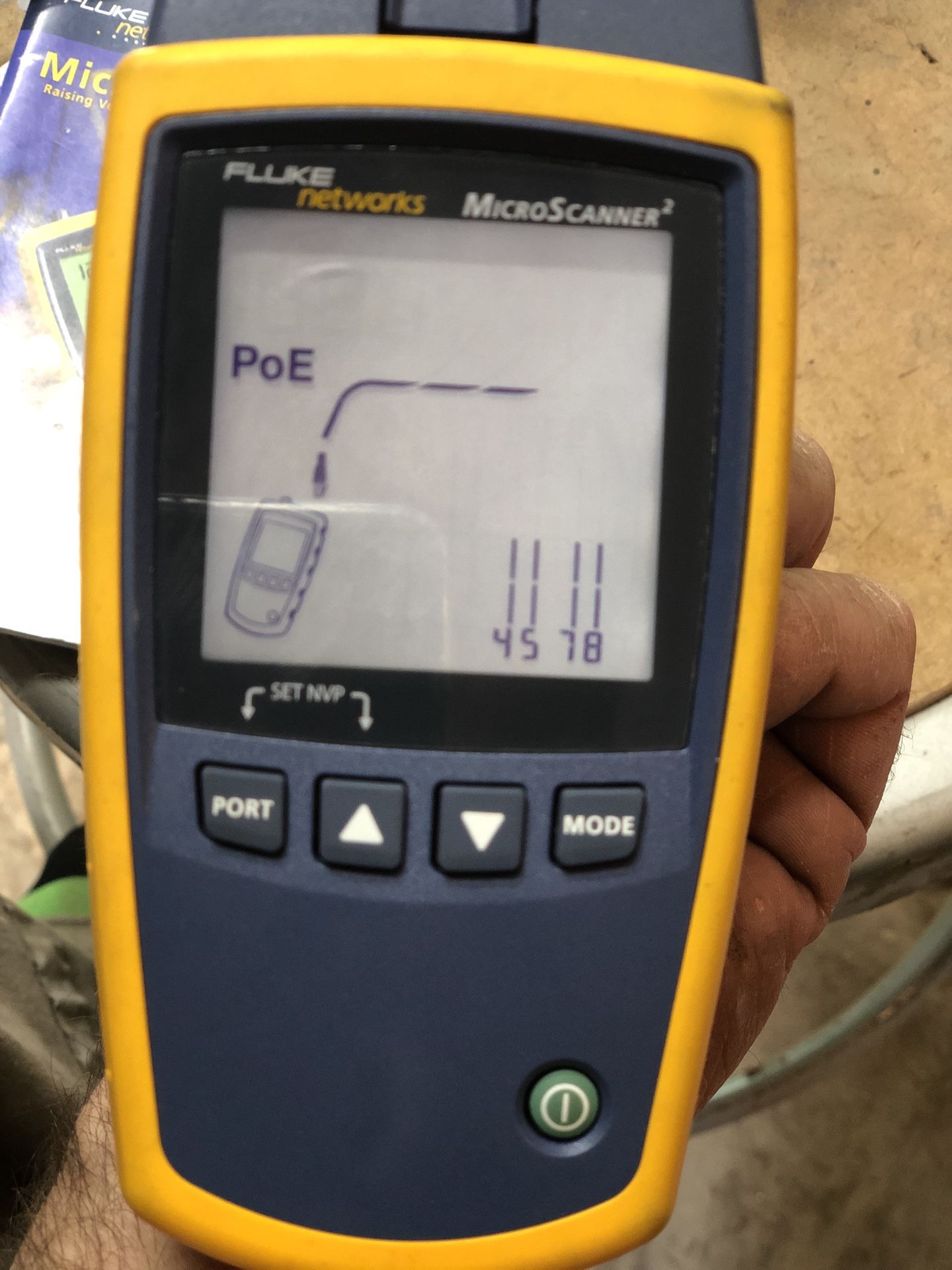 Fluke Micro Scanner 2 - w/POE and line fault location. for Sale in ...