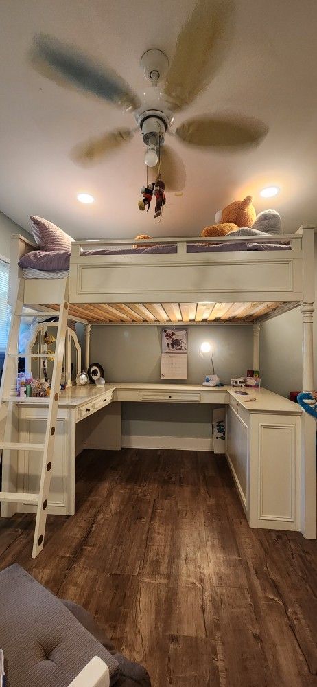 Used Pottery Barn Chelsea Vanity Loft Bed for Sale in Glendale, CA ...