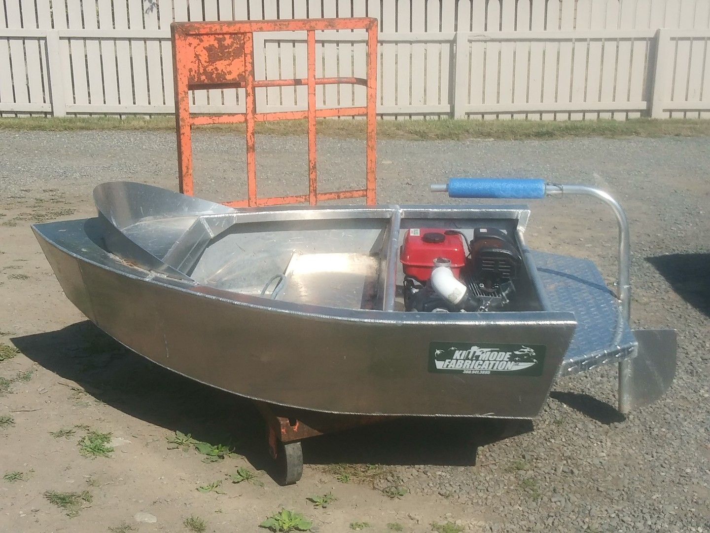 SUPER COOL CUSTOM BULIT 6 FOOT LONG ALLUMINUM BOAT w/ 212CC INBOARD for ...