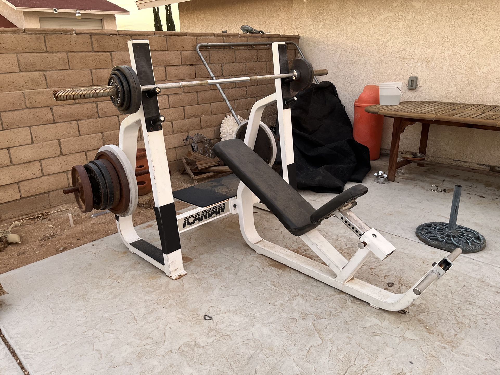 Use Icarian Olympic Incline Bench for Sale in Apple Valley, CA - OfferUp