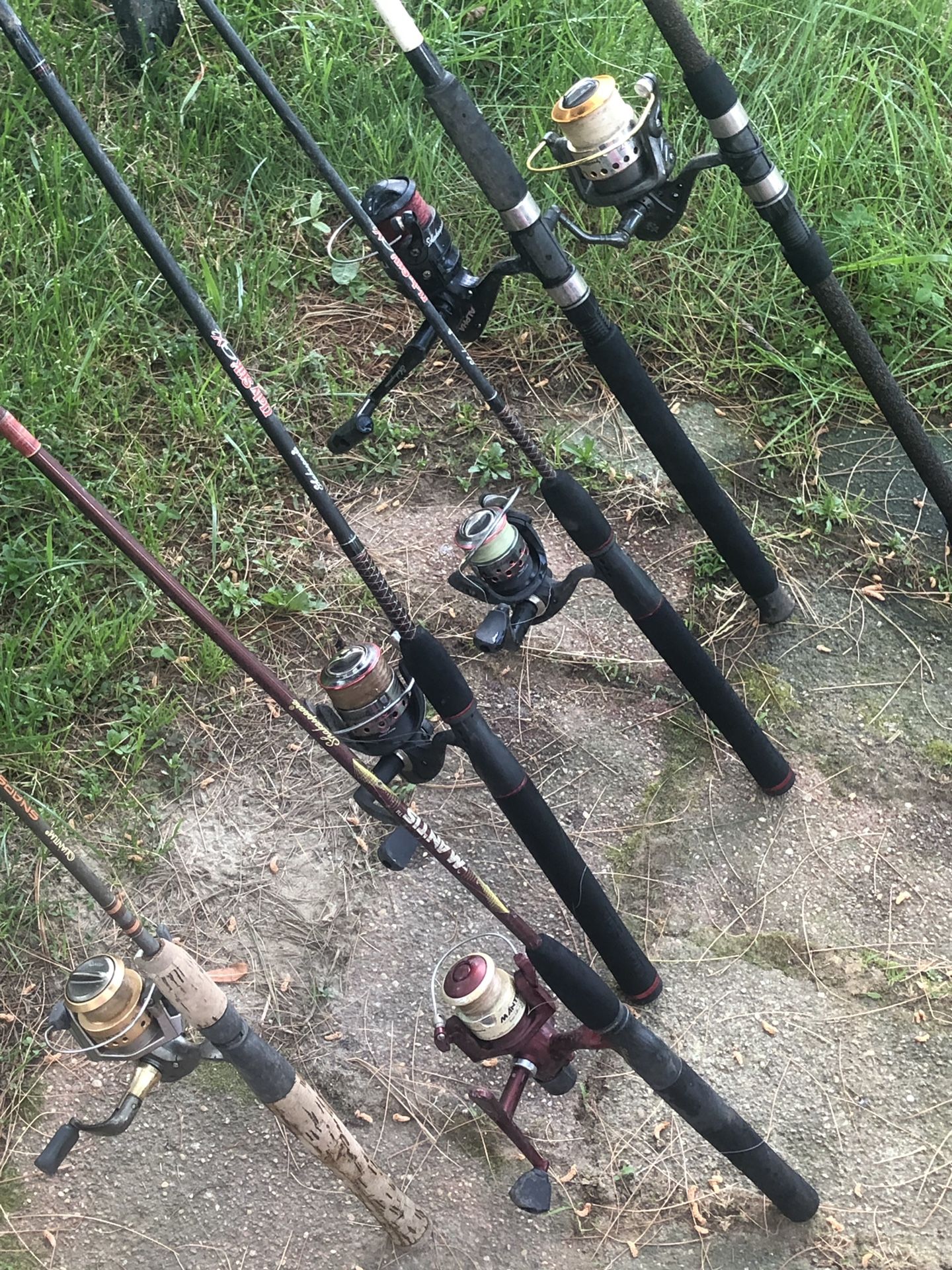 Fishing rods and reels Shakespeare mantis tsunami for Sale in Mount ...