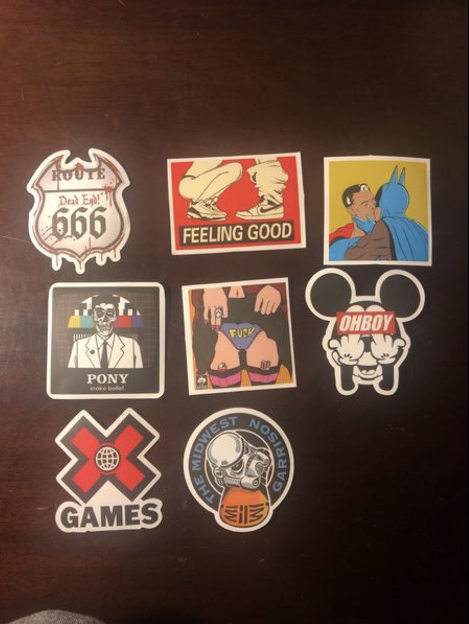 (67 STICKERS) EDGY/POP CULTURE STICKER PACK for Sale in Etiwanda, CA ...