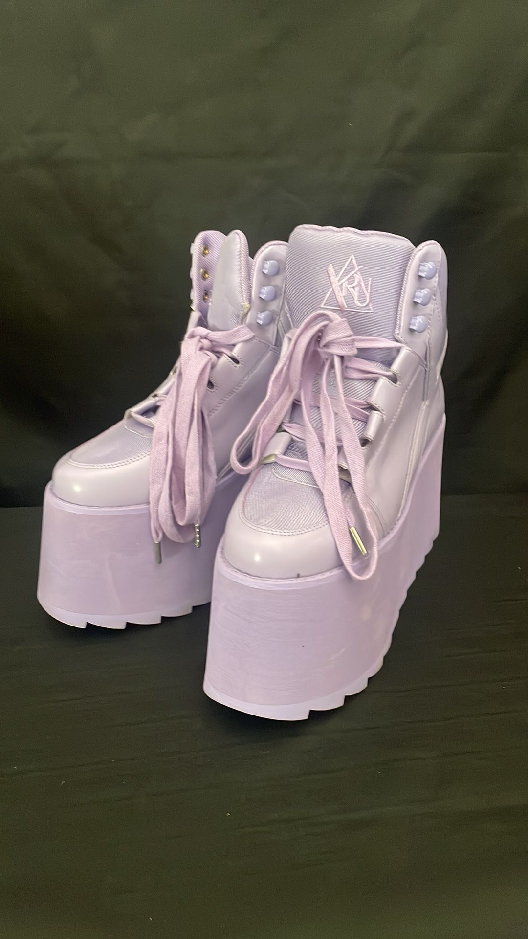Purple Lilac Tinky YRU Qozmo #2 Platform Goth Punk Rave Emo Sneakers ...
