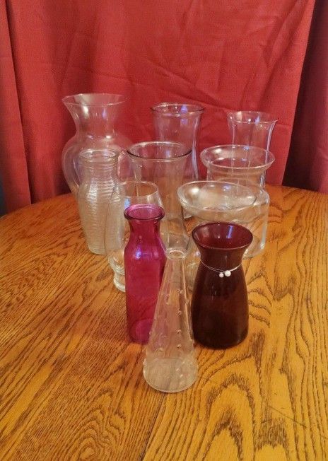 11 assorted glass vases *FIRM PRICE* for Sale in Helotes, TX - OfferUp