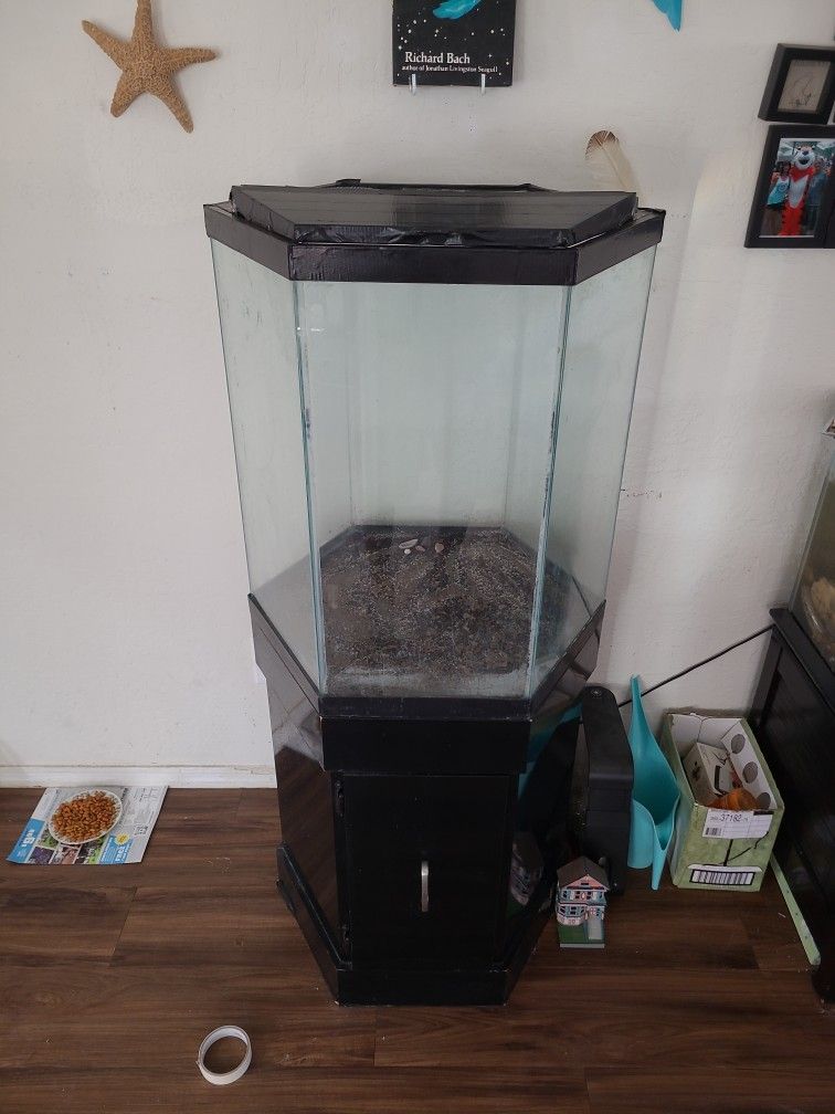 Hexagon fish tank 24
