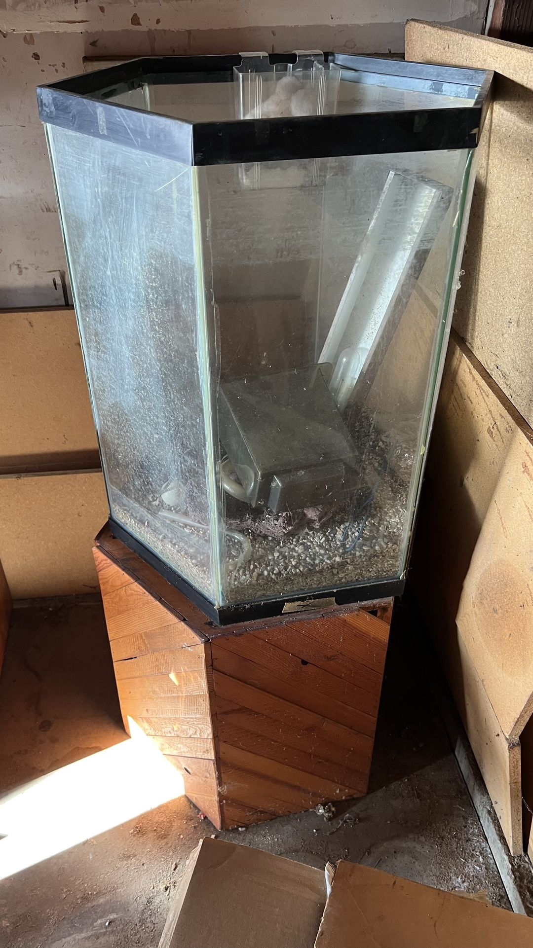 Hexagon Fish Tank With Stand for Sale in San Diego, CA - OfferUp