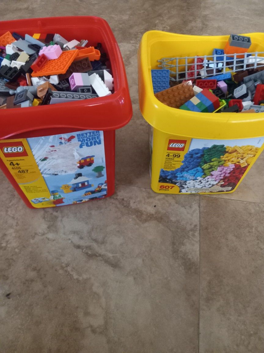 Legos - 2 Buckets Of Random Pieces for Sale in Fort Lauderdale, FL ...