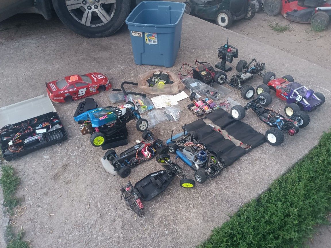 7 RC Cars Total Comes With One Remote Extra Brushless Motors And Motors ...