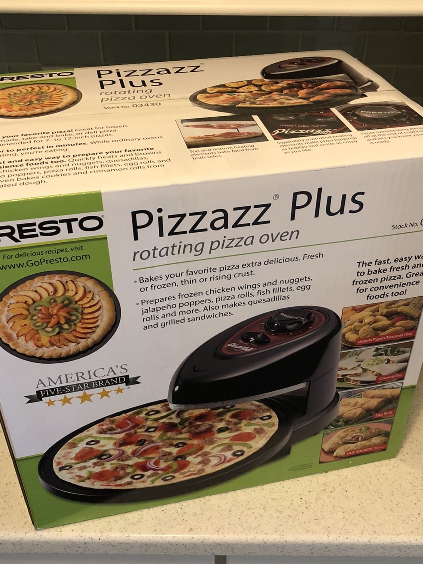 Pizzazz Plus Rotating Pizza Oven NEW IN BOX for Sale in Chicago, IL ...