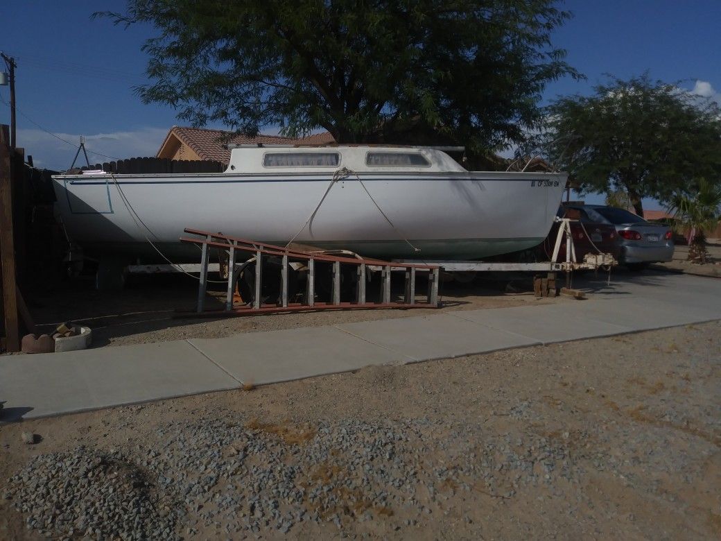 Trade 23 foot sailboat with trailer for Sale in Salton City, CA - OfferUp