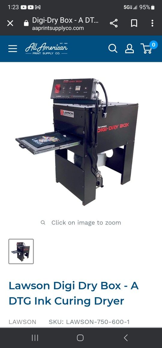 Lawson DTG-DTF CURING OVEN-Screen Print oven for Sale in Victorville ...