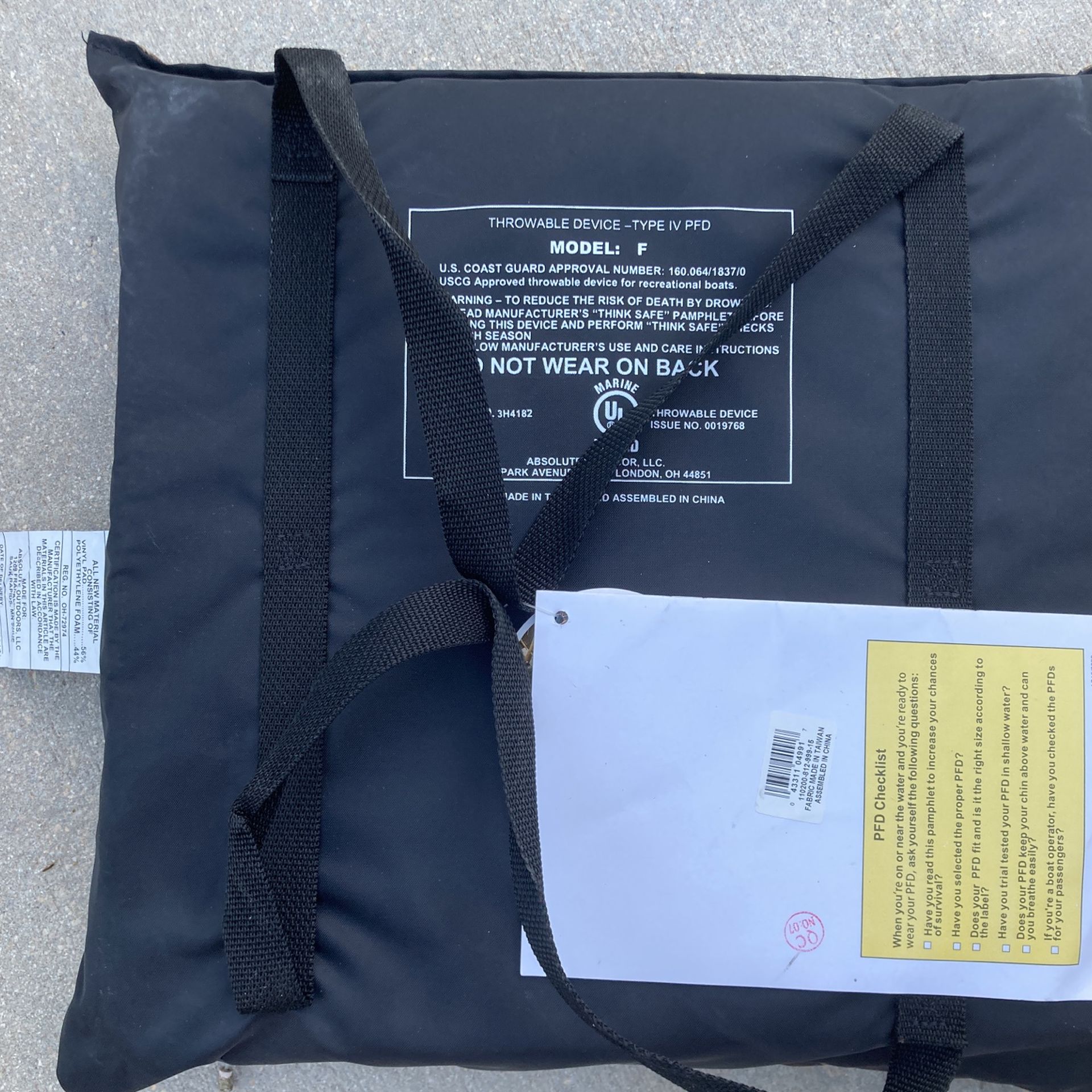 Throwable Type IV PFD Camo for Sale in Princeton, FL - OfferUp