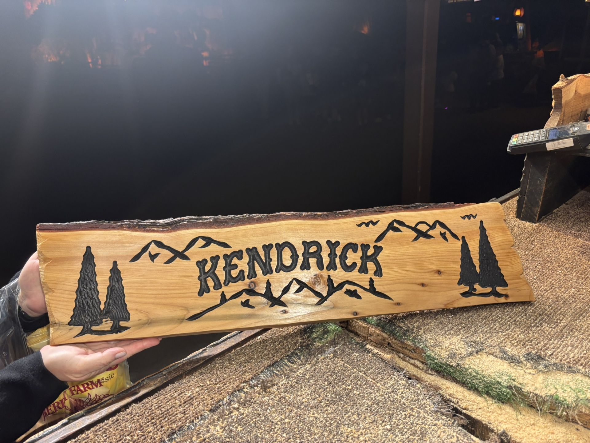 Hand Carved Redwood Signs