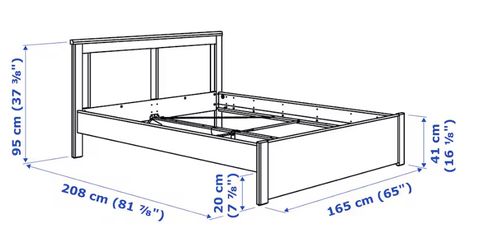 Songesand bed dimensions store