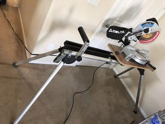 Miter saw with tracmaster portable stand for Sale in Las Vegas NV OfferUp