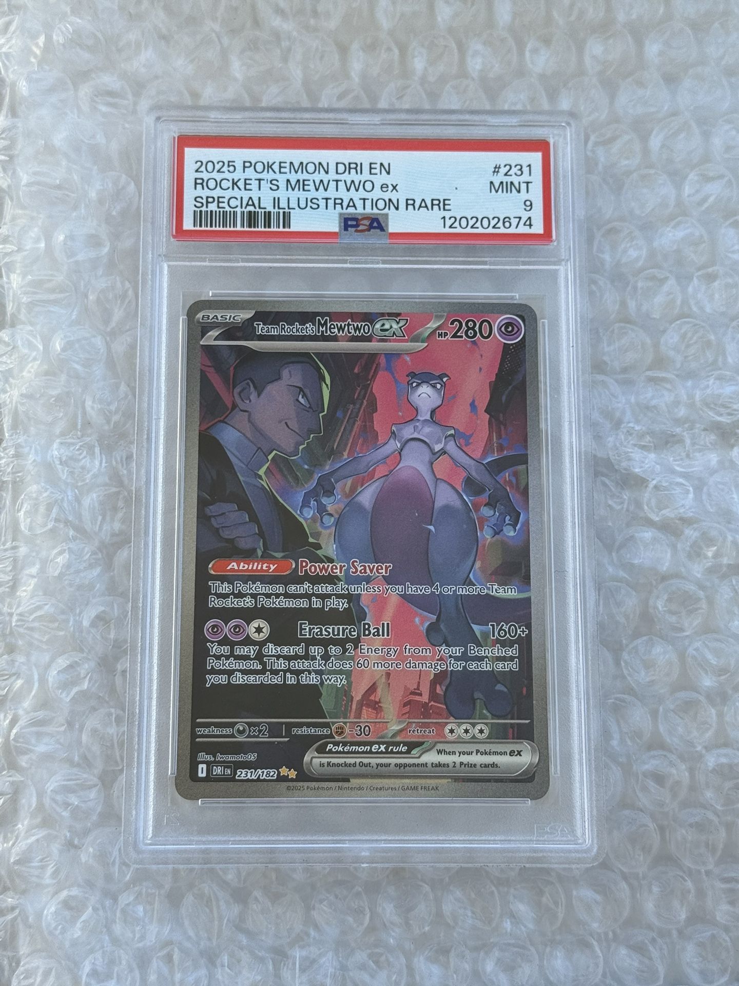 Pokémon Destined Rivals SIR - Team Rockets/Mewtwo EX(PSA 9) for Sale in ...