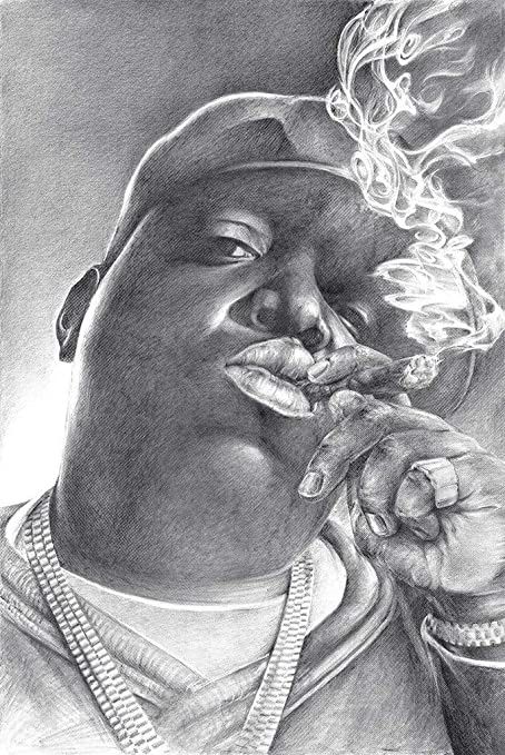 Notorious Big Smoking Poster