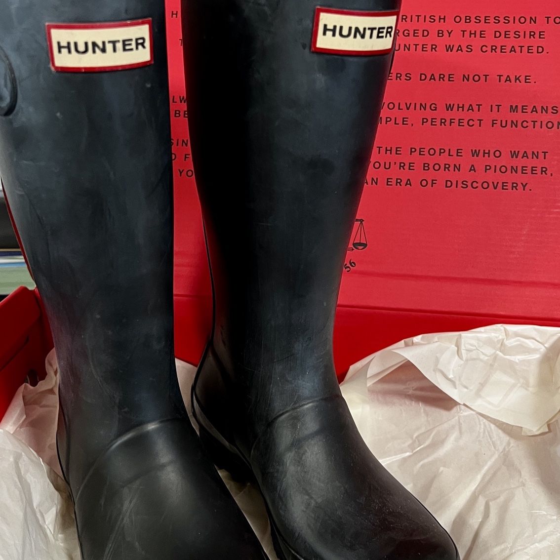 Matte Black Hunter Boots