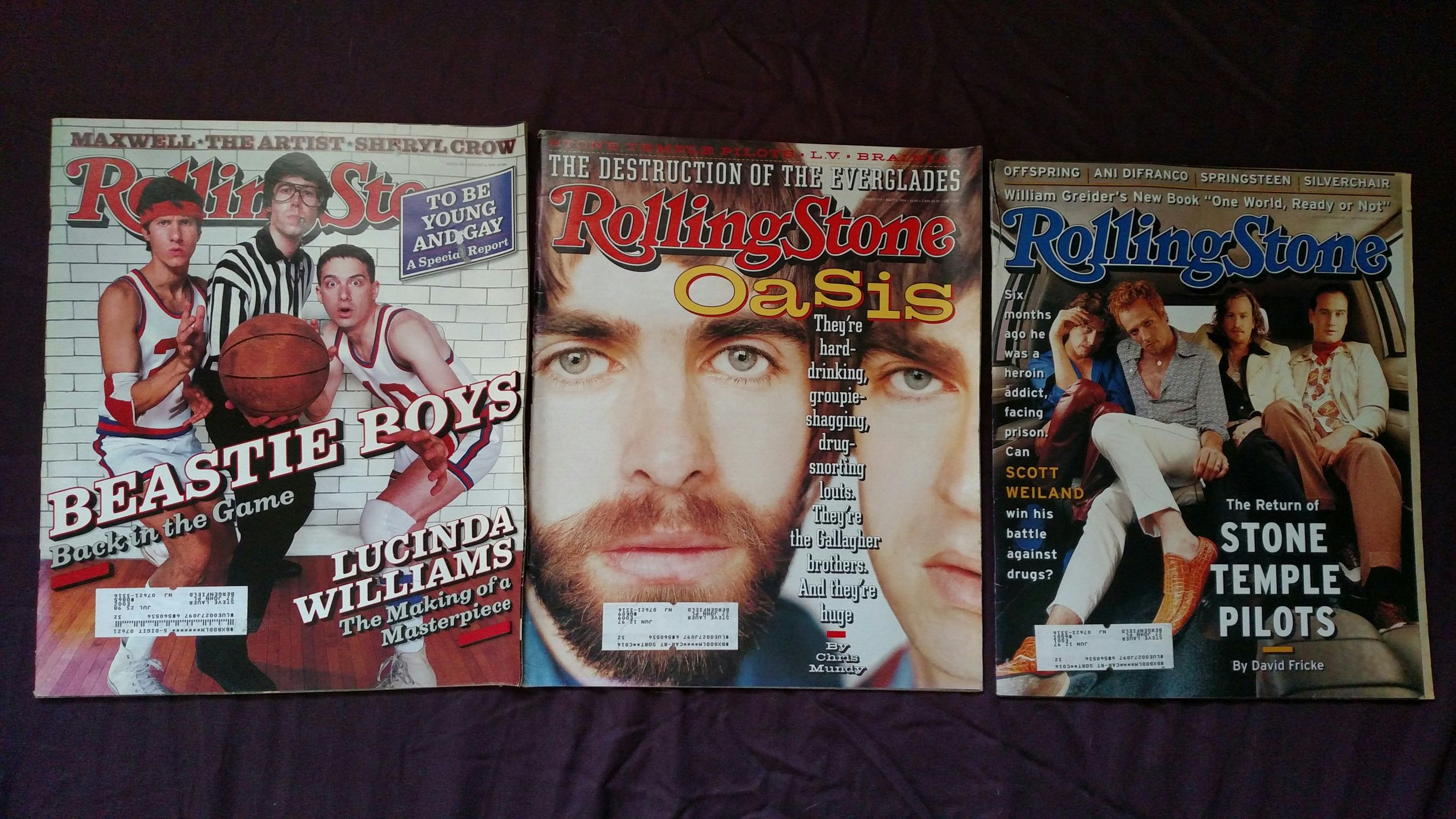 9 Rolling Stone Magazines 1986-1997 Prodigy STP Boy George Tom Petty ...