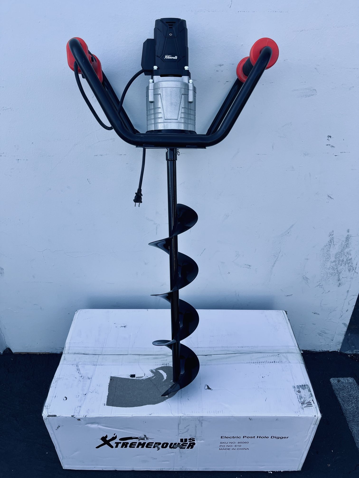 1500W One Men Earth Post Hole Digger 110V w/6" Auger Bit 1.7hp Electric ...