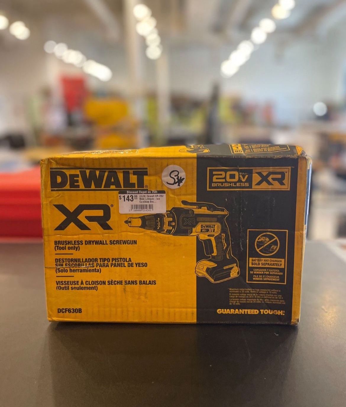 DEWALT XR 20V MAX Lithium-Ion Cordless Brushless Screw Gun (Tool Only ...