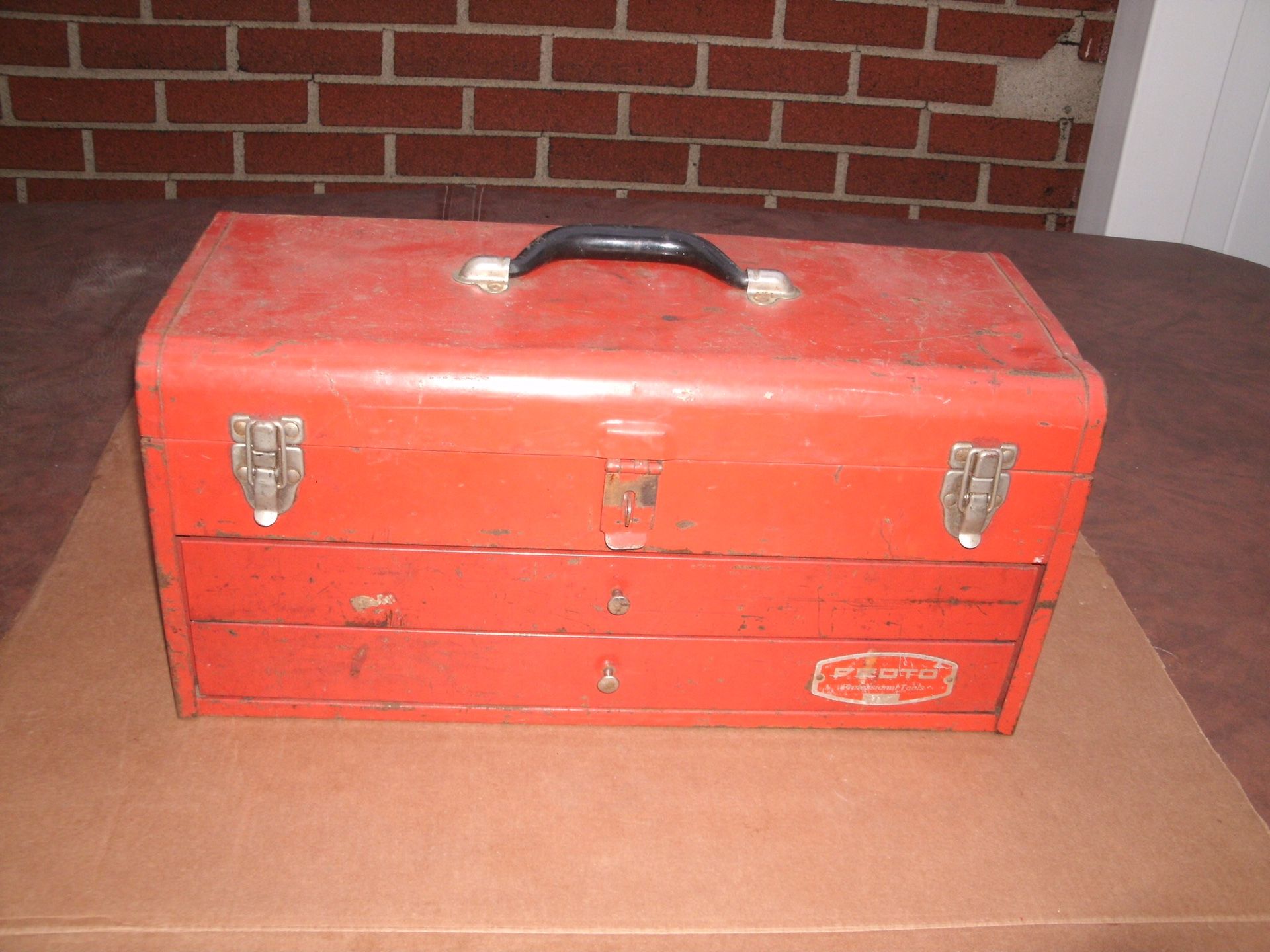 Vintage Proto professional 2 drawer red tool box 9992 Up for your ...