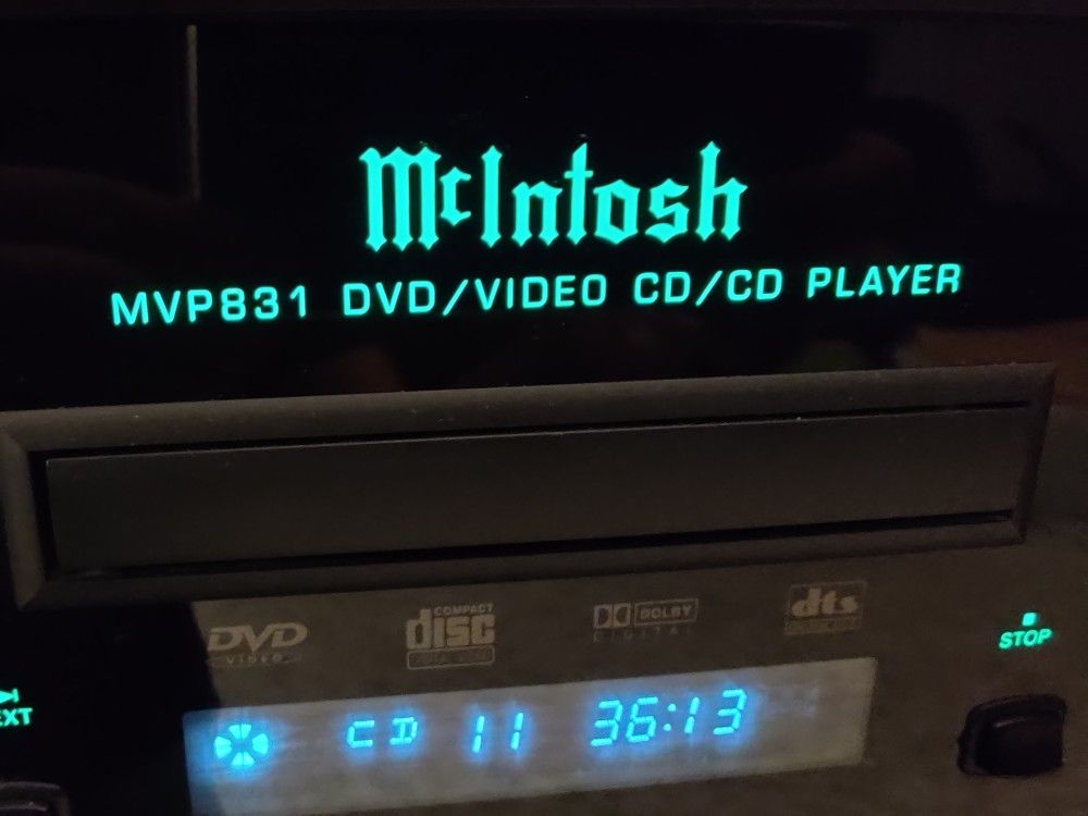 Mint McIntosh MVP831 Single Compact Disc CD DVD Player for Sale in ...