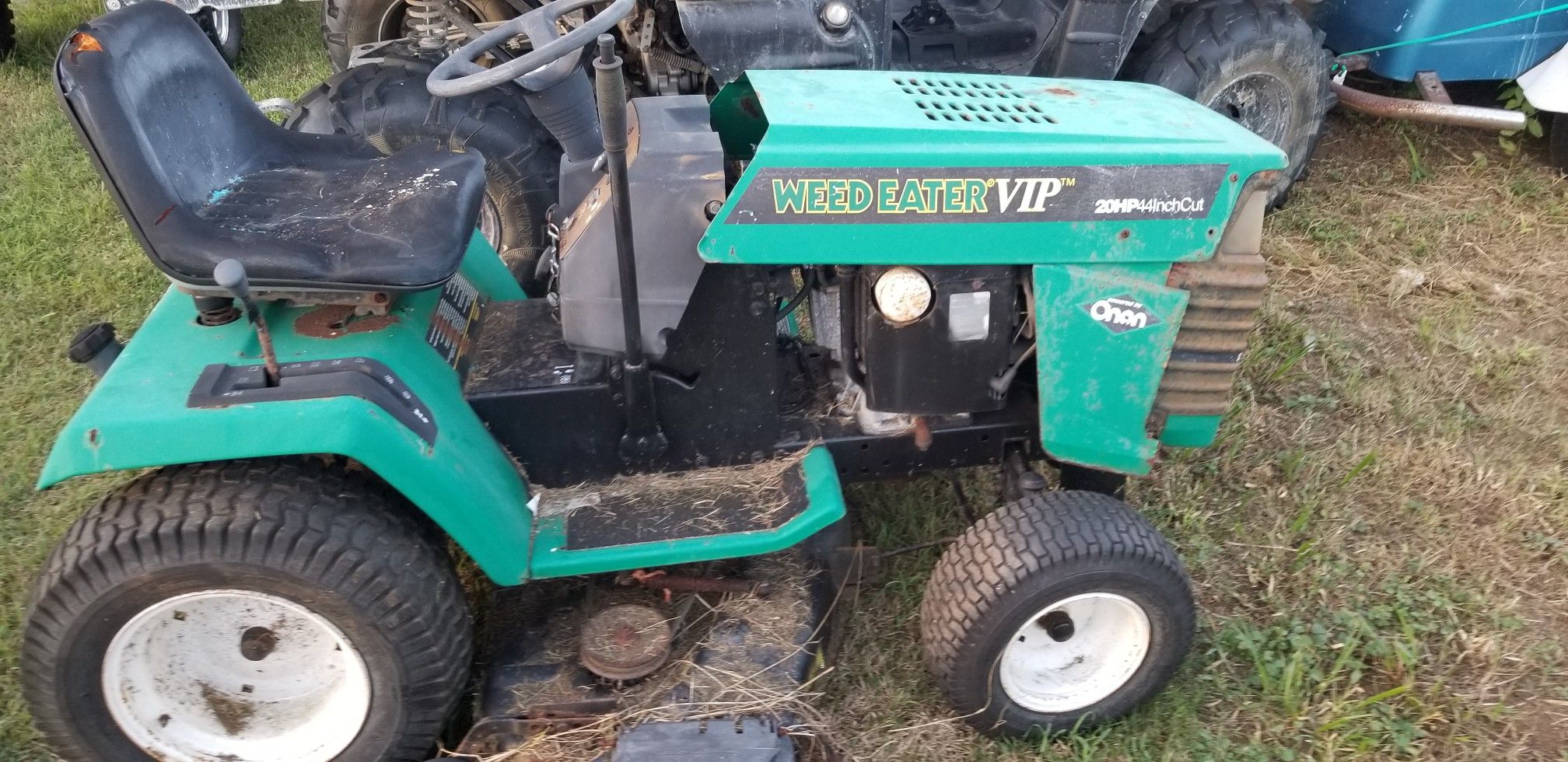 Weed eater 20 hp 44 inch cut lawn tractor motor blown for Sale in ...