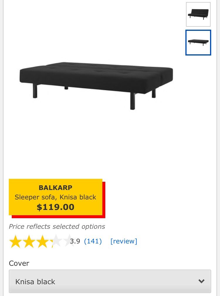 Balkarp Sleeper Sofa Reviews | Baci Living Room