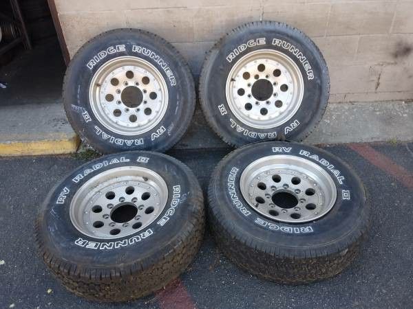 16.5x8.25 inch rims. 8 lug dodge Ford Chevy for Sale in Montebello, CA ...