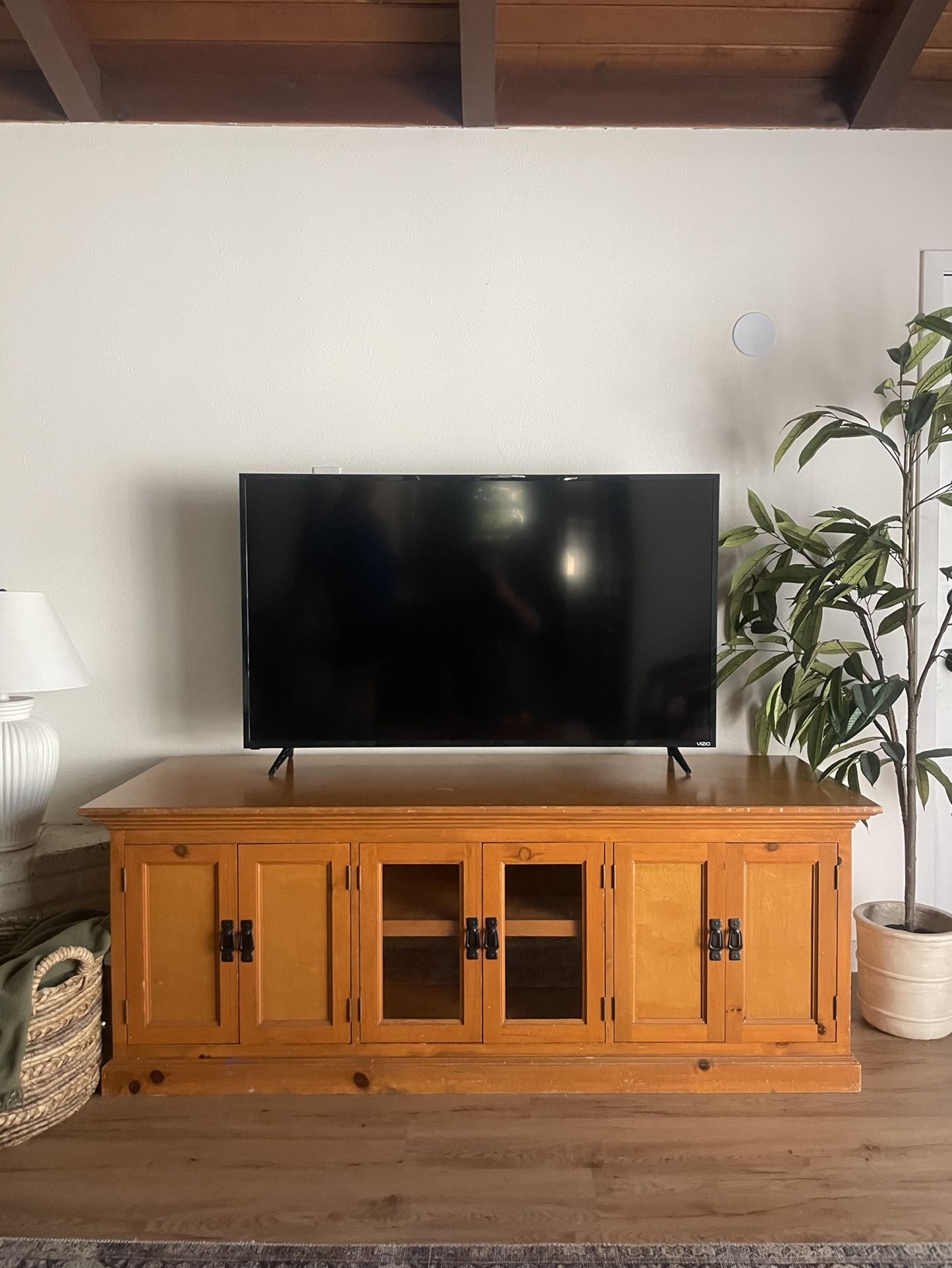 Vintage Mission Style Media Stand - $150 for Sale in Anaheim, CA - OfferUp