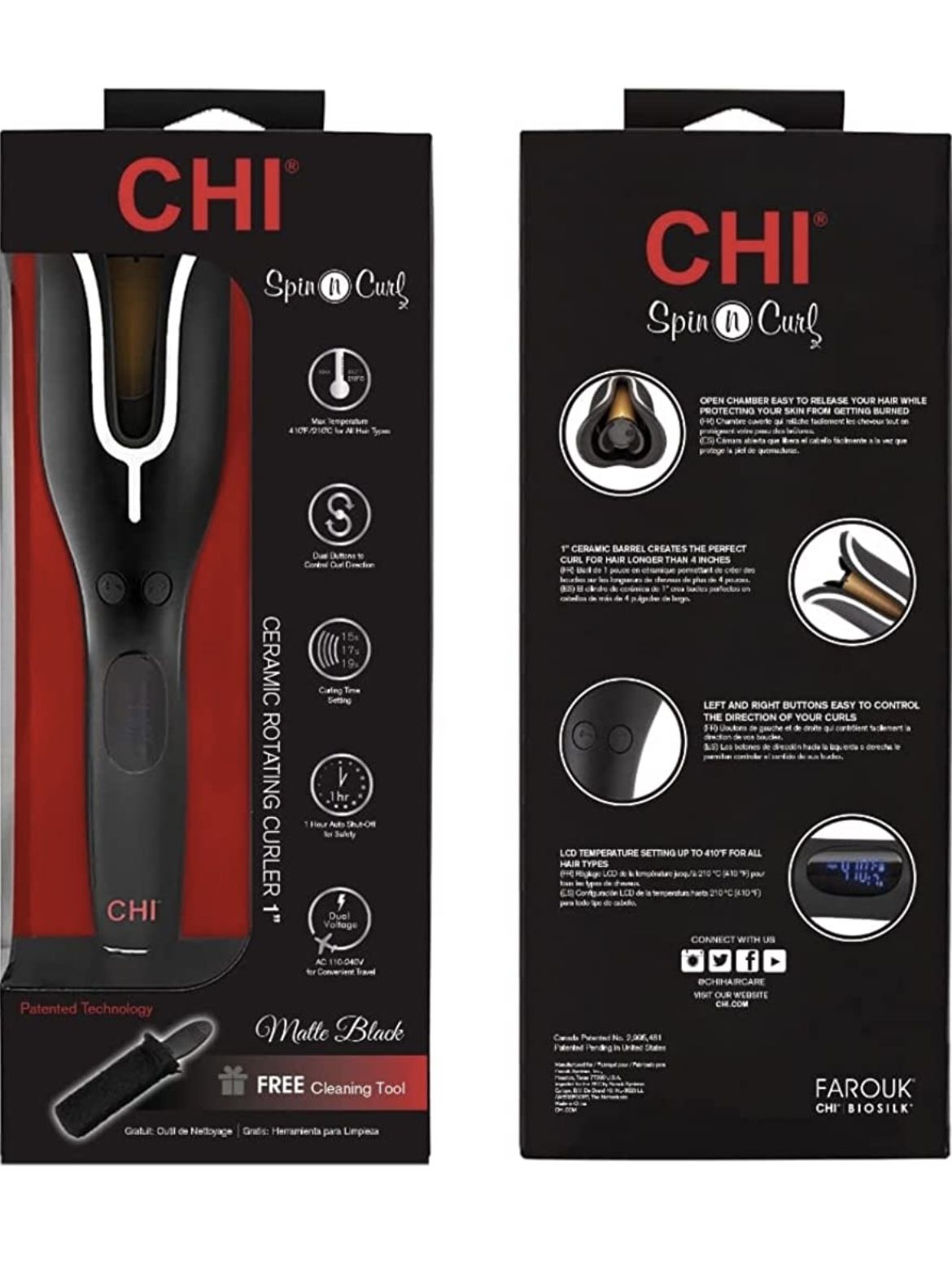 CHI Spin N Curl in Onyx Black for Sale in San Antonio, TX - OfferUp