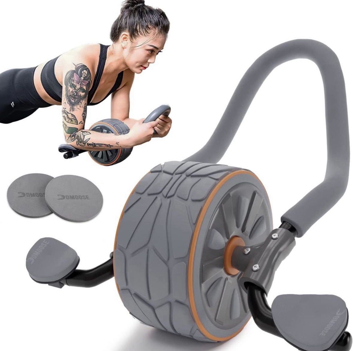 DMoose Ab Roller Wheel, Ab Workout Equipment for Abdominal & Core ...