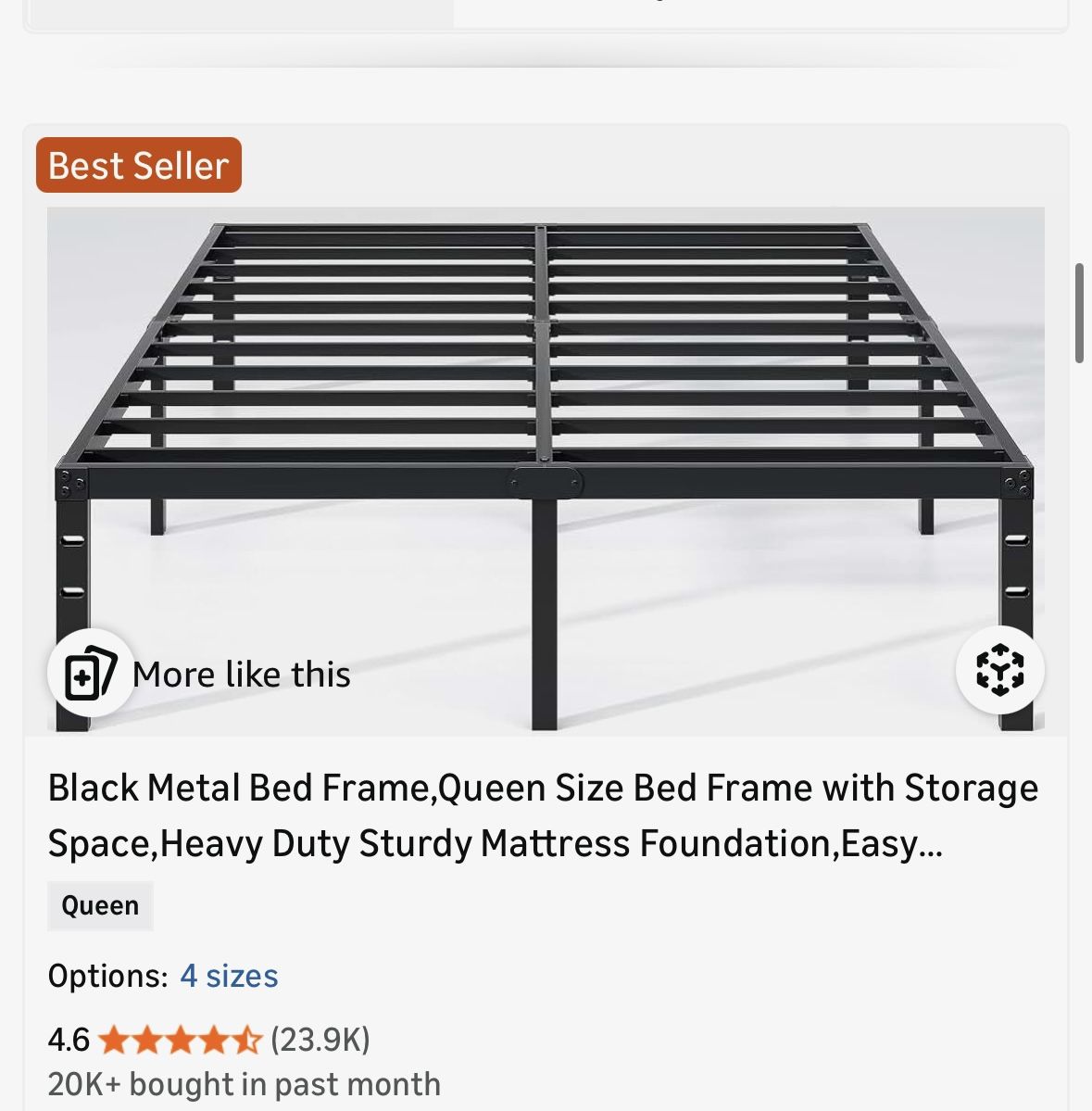 Metal Full Bed Frame for Sale in Tacoma, WA - OfferUp