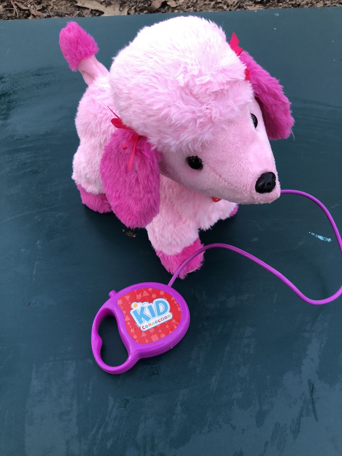 9" PLUSH WALKING PINK POODLE W/ SOUND AND REMOTE CONTROL LEASH, KID ...