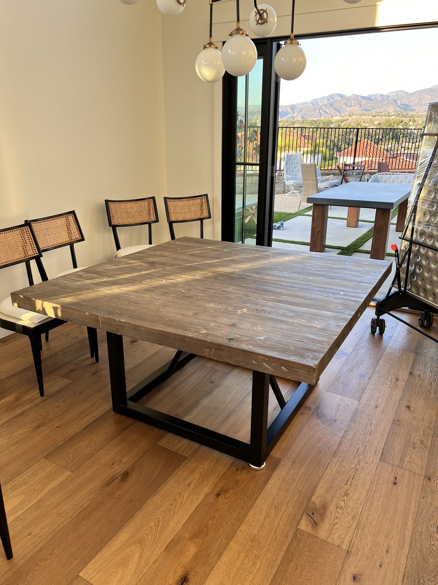 Large 5x5 Square Heavy Wood Table for Sale in Mission Viejo, CA - OfferUp