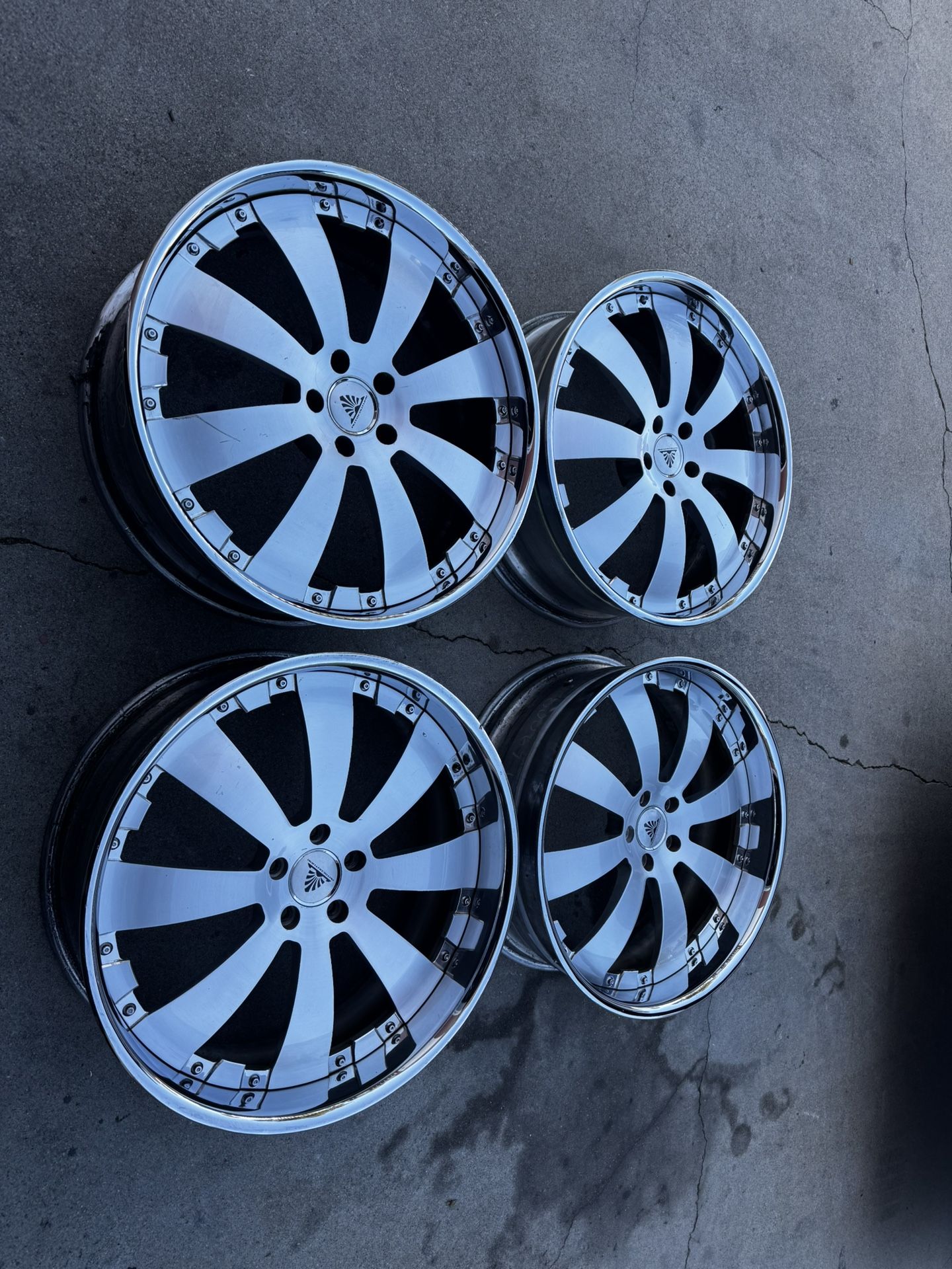 22” 3pc Wheels/rims Staggered…Forgiato Lexani Forged Foose Dub Mht ...