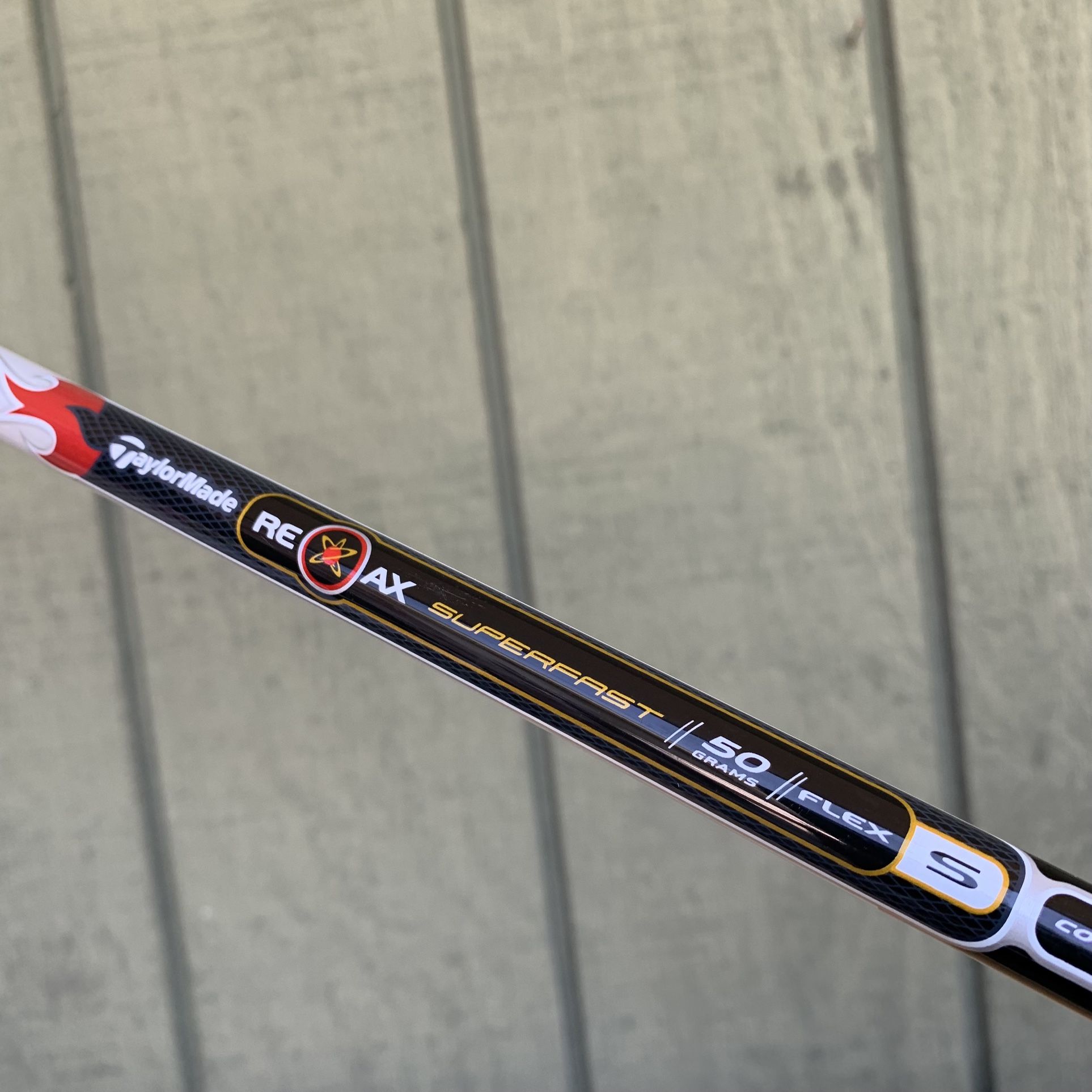 TaylorMade Burner 9.5* Driver REAX Superfast Graphite Shaft 50 Gram S ...