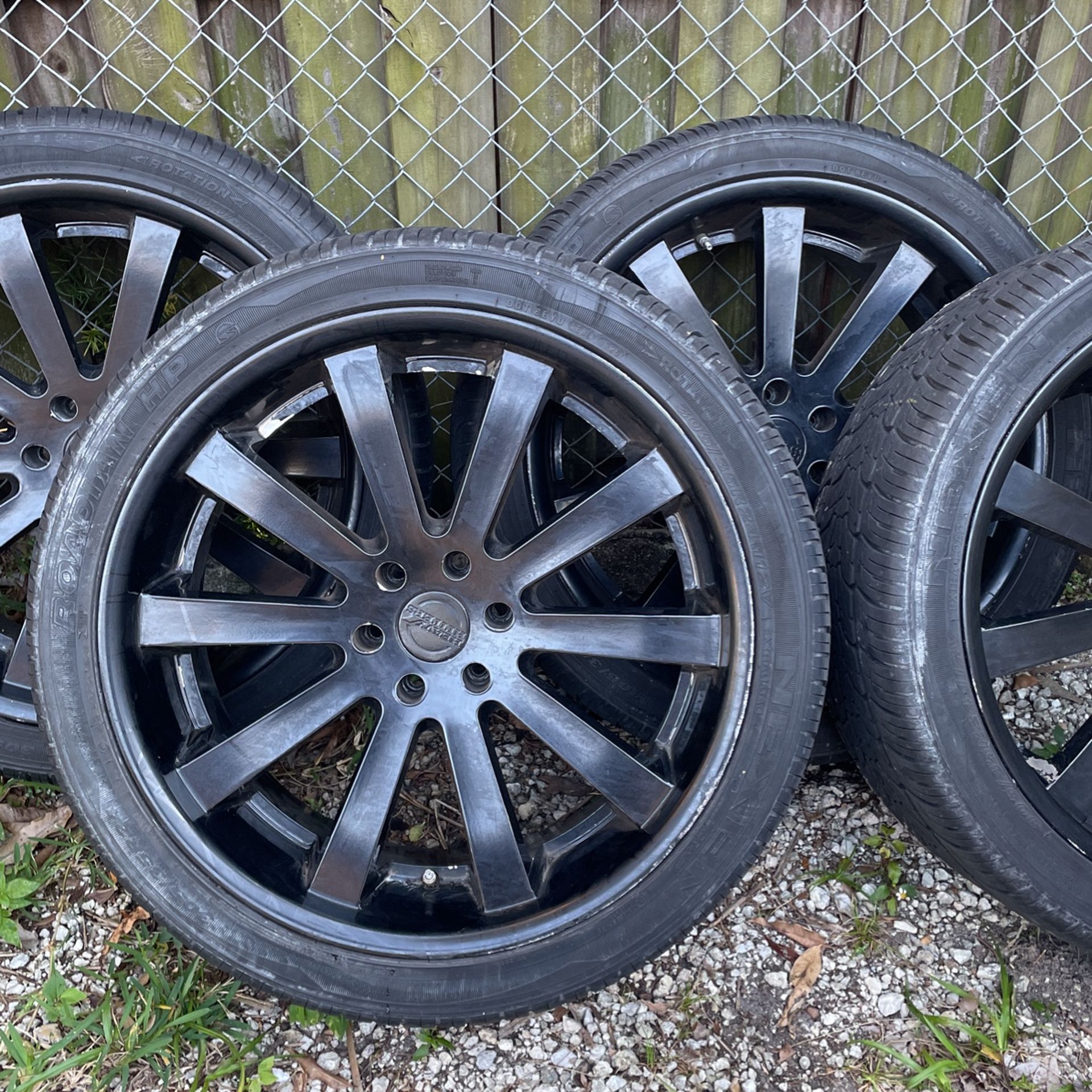 24” Heavy Hitters Low Profile Rims With Tires for Sale in Oakland Park ...