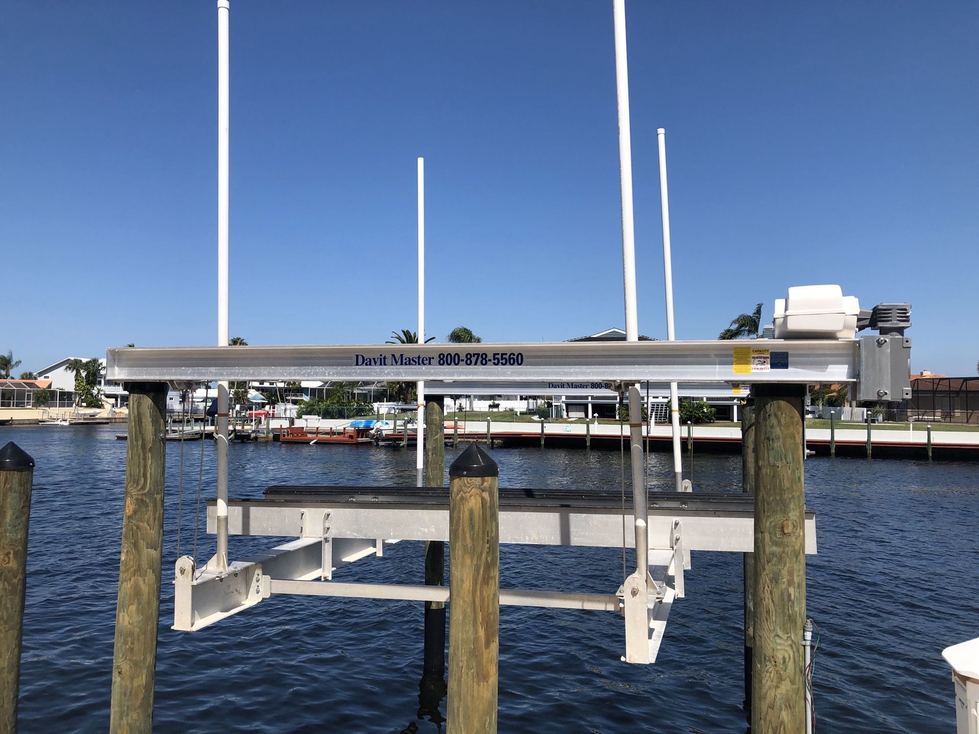 16,000 pound Davit Master boat lift for Sale in New Port Richey, FL ...