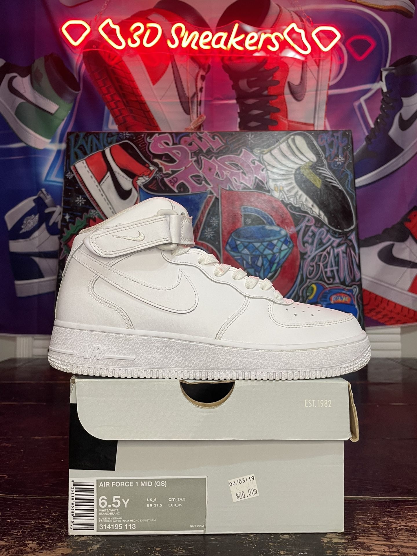 Nike AF1 Mid “White” for Sale in Beavercreek, OH - OfferUp