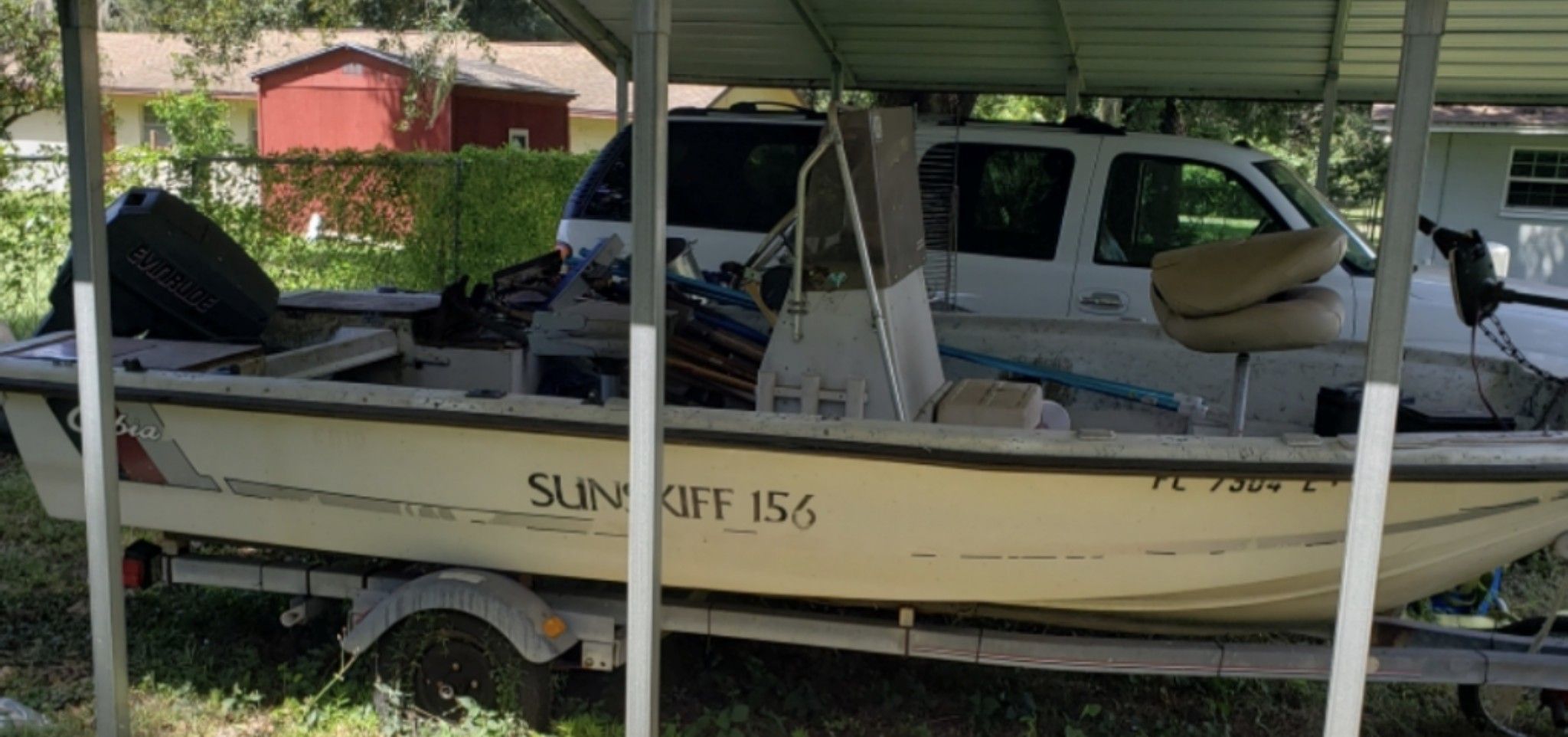 15ft Boat ..Cobia Sunskiff 156 ...1000 obo for Sale in Tampa, FL - OfferUp