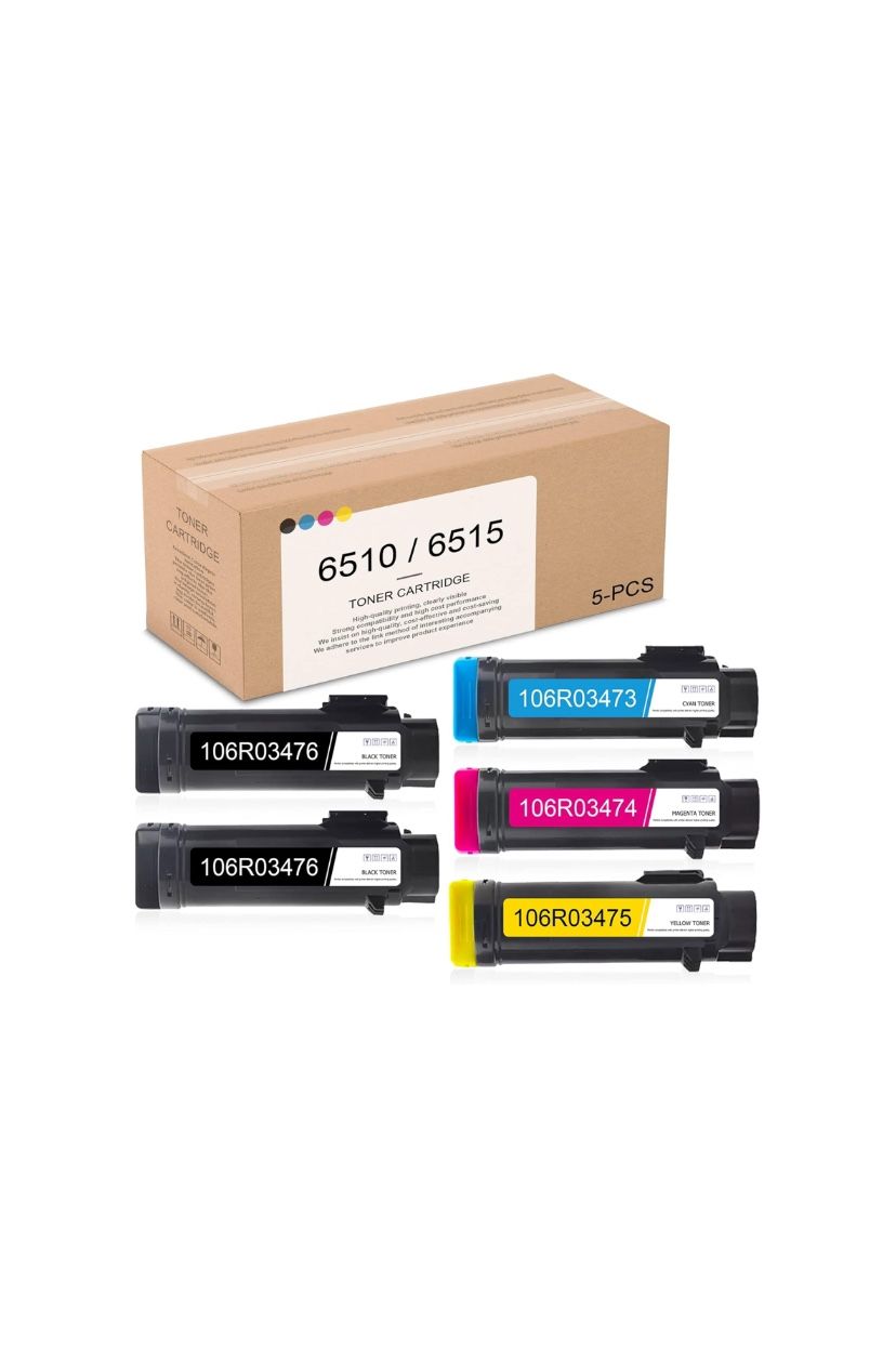 5 Pack Phaser 6510 WorkCentre 6515 HONGHEINK Compatible Standard ...