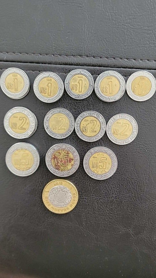 For Sell Lot Of 24 New Mexican PESOS Coins Diferent Dates. for Sale in ...