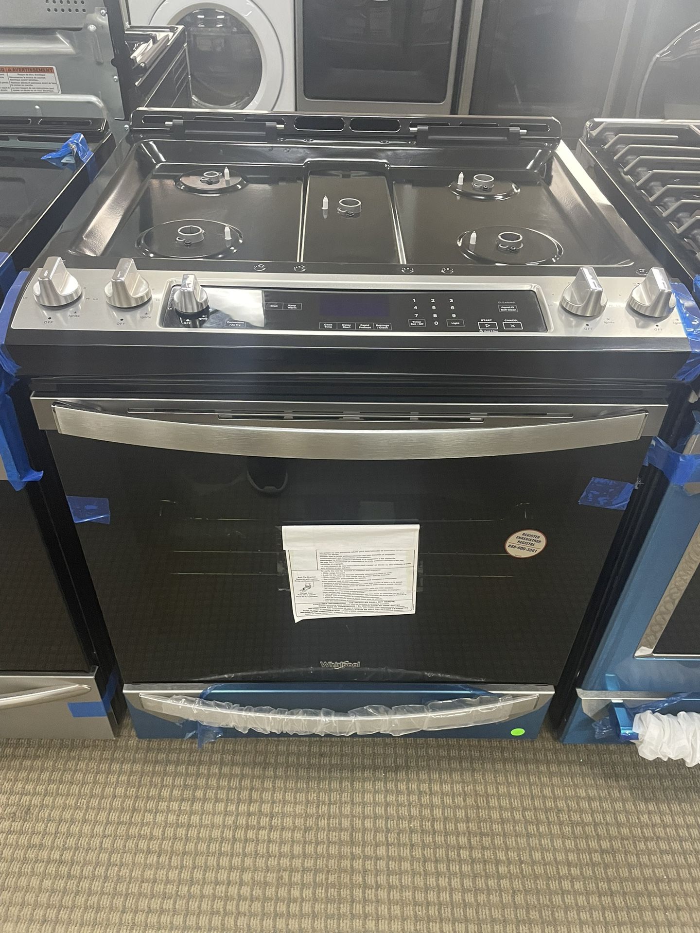 Whirlpool Stainless Steel Slide In Gas Stove for Sale in Houston, TX ...