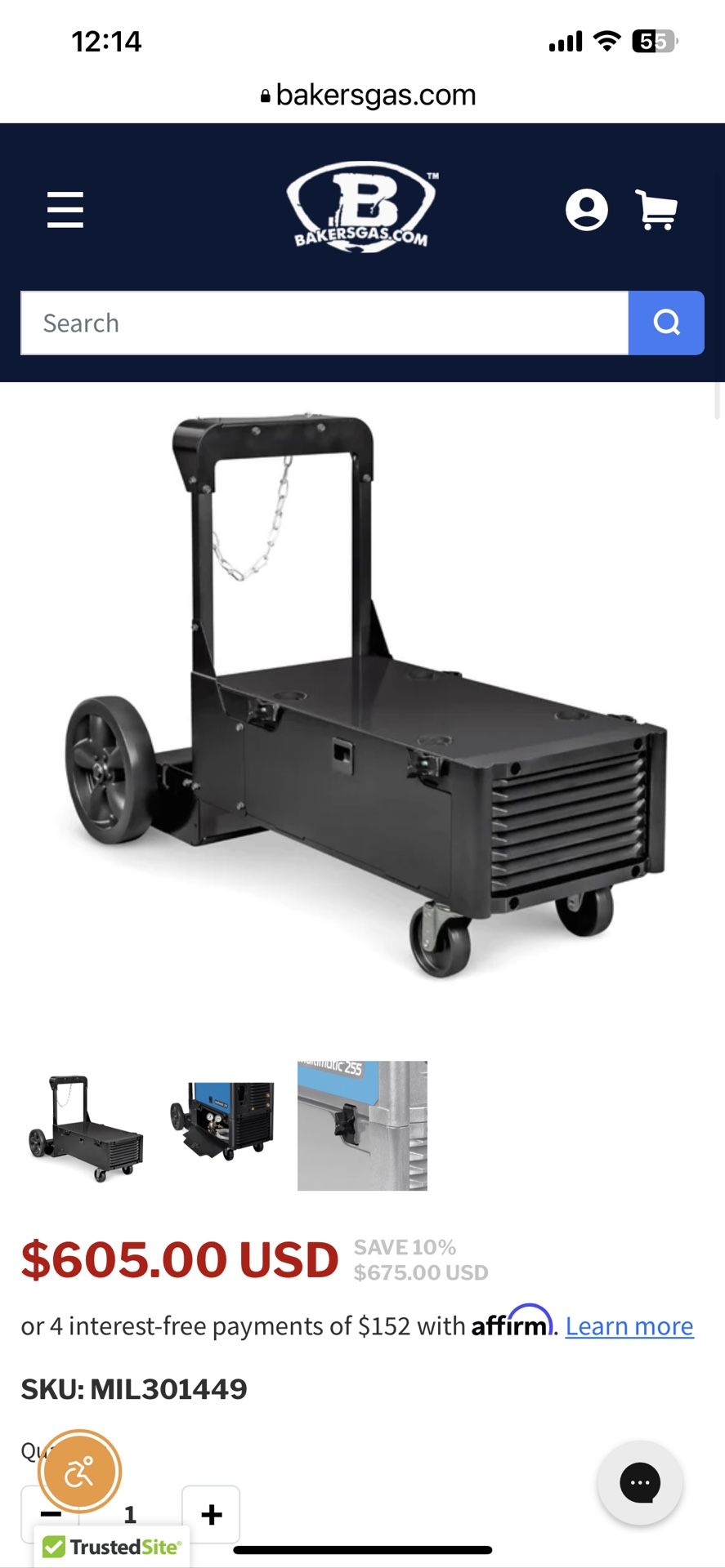 Miller EZ-Latch Single Cylinder Running Gear - 301449 for Sale in ...