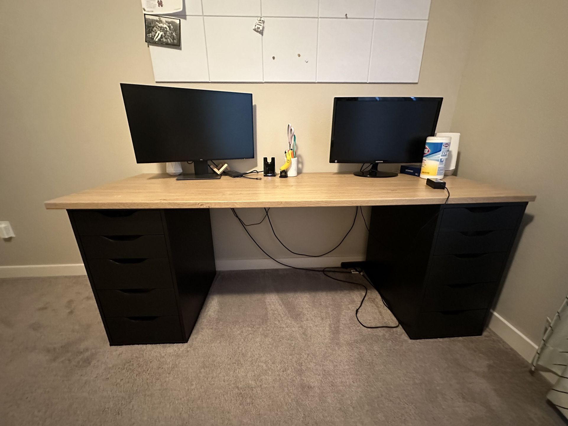 Ikea Desk With Alexa Drawers for Sale in Bothell, WA - OfferUp